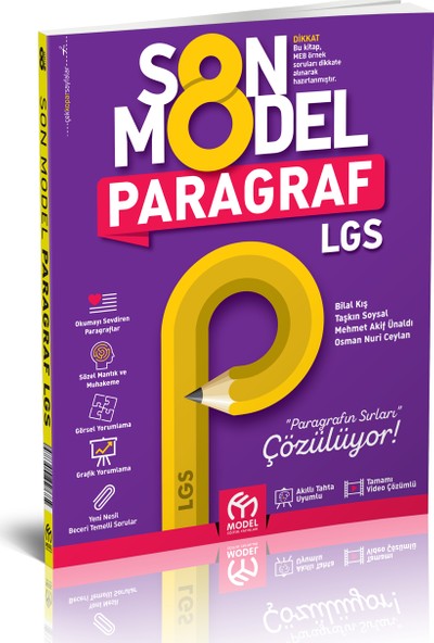 Model Eğitim Yayıncılık 8. Sınıf Son Model Paragraf Soru Bankası Model Eğitim Yayıncılık 8. Sınıf Son Model Paragraf Soru Bankası