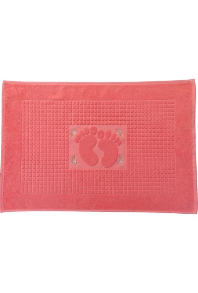 Güneybatı Home Yakut Ayak Havlusu Nakışlı 50 x 70 cm Kavuniçi