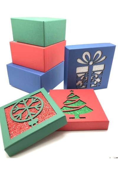 Gıpta New Year Kare Hediye Kutusu 3'lü