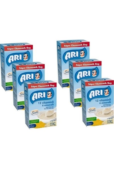 Arı Mama Sütlü 500 gr - 6 Adet