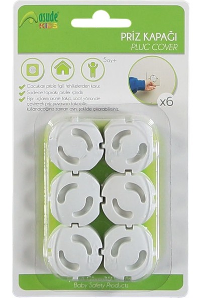 Asude Kids 6'lı Priz Kapağı Asude Kids 6'lı Priz Kapağı