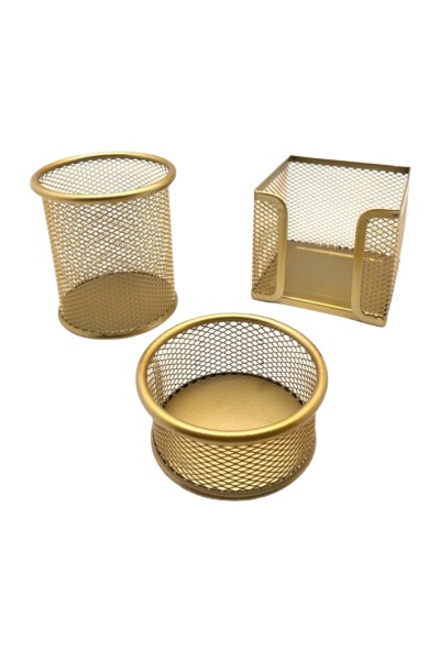 Mas 505 Metal Perfore Gold 3'lü