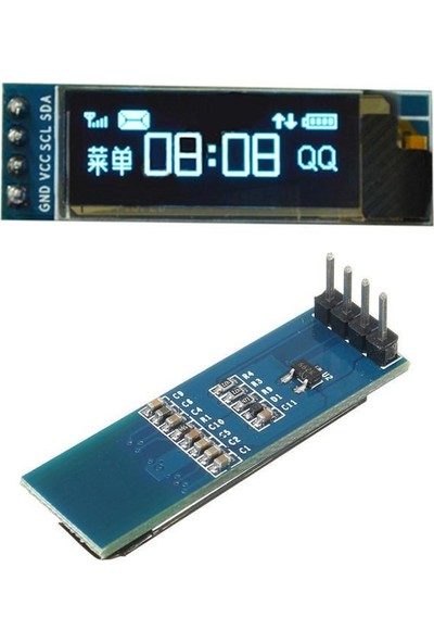 Oled 128 x 32 OLED LCD Ekran 0.91