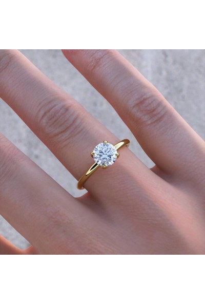 Labaratuvar Pırlantası 1 Carat Tektaş Yüzük Labaratuvar Pırlantası 1 Carat Tektaş Yüzük
