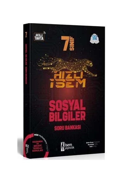 Isem Yayıncılık 7. Sınıf Hızlı Isem Sosyal Bilgiler Soru Bankası