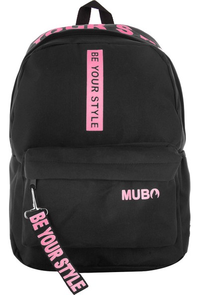 Mubo 1901 Sırt Çantası Be Your Style Siyah Pembe