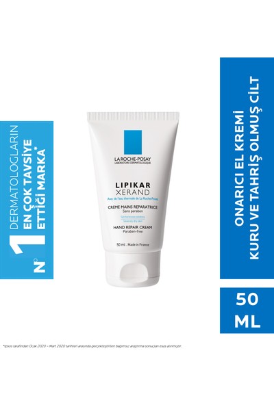 La Roche-Posay Lipikar Xerand Onarıcı&Yumuşatıcı Krem Kuru/Tahriş Olmuş Eller 50Ml La Roche-Posay Lipikar Xerand Onarıcı&Yumuşatıcı Krem Kuru/Tahriş Olmuş Eller 50Ml