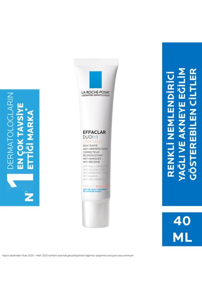 La Roche-Posay Effaclar Duo(+) Bakım Kremi Akneye Eğilim Gösteren Ciltler Renkli-Açık 40Ml La Roche-Posay Effaclar Duo(+) Bakım Kremi Akneye Eğilim Gösteren Ciltler Renkli-Açık 40Ml