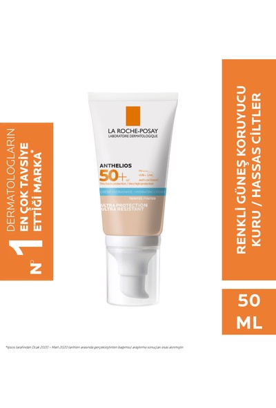 La Roche-Posay Anthelios Ultra Güneş Kremi Renkli Kuru/Hassas Ciltler Spf50+ Yuksek Koruma 50Ml La Roche-Posay Anthelios Ultra Güneş Kremi Renkli Kuru/Hassas Ciltler Spf50+ Yuksek Koruma 50Ml