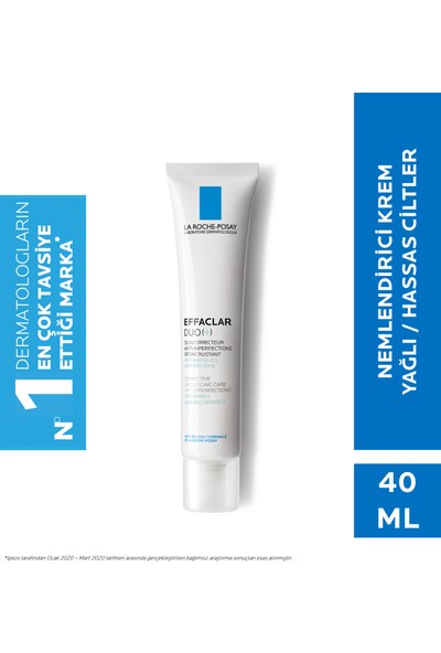 La Roche-Posay Effaclar Duo(+) Bakım Kremi Kusur Karşıtı Akneye Eğilim Gösteren Ciltler 40Ml La Roche-Posay Effaclar Duo(+) Bakım Kremi Kusur Karşıtı Akneye Eğilim Gösteren Ciltler 40Ml