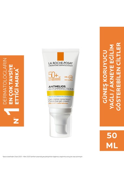 La Roche-Posay Anthelios Anti-Imperfections Güneş Kremi Akneye Eğilim Gösteren Ciltler Spf50+ Koruma 50Ml La Roche-Posay Anthelios Anti-Imperfections Güneş Kremi Akneye Eğilim Gösteren Ciltler Spf50+ Koruma 50Ml