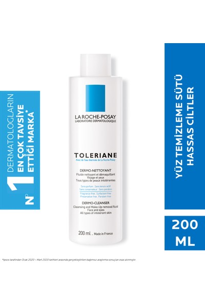 La Roche-Posay Toleriane Dermo Nettoyant Temizleme Sütü Ultra Hassas Ciltler 200Ml La Roche-Posay Toleriane Dermo Nettoyant Temizleme Sütü Ultra Hassas Ciltler 200Ml