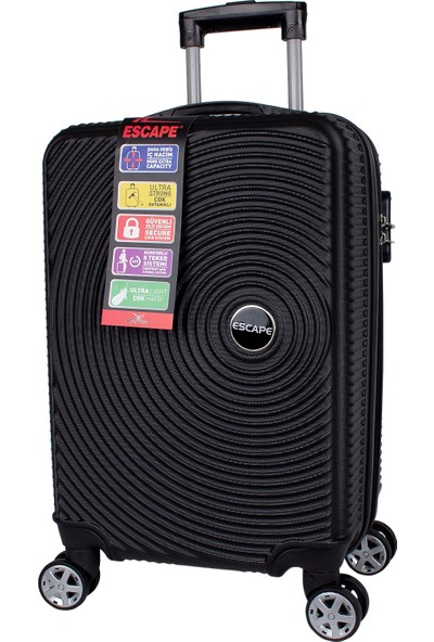 Escape 2021 Samso Abs 8 Tekerlek Büyük Boy Valiz Siyah Escape 2021 Samso Abs 8 Tekerlek Büyük Boy Valiz Siyah