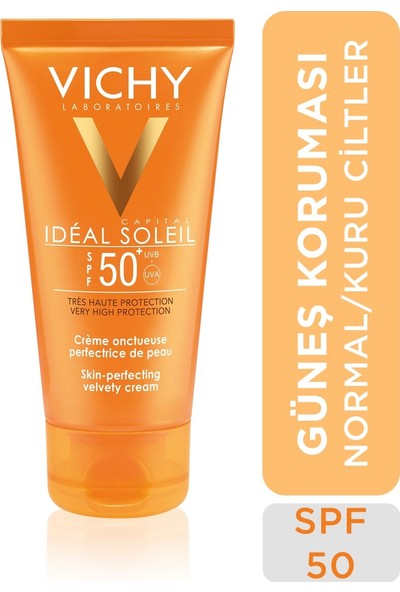 Vichy Ideal Soleil Spf50+ Velvety Güneş Kremi 50 ml