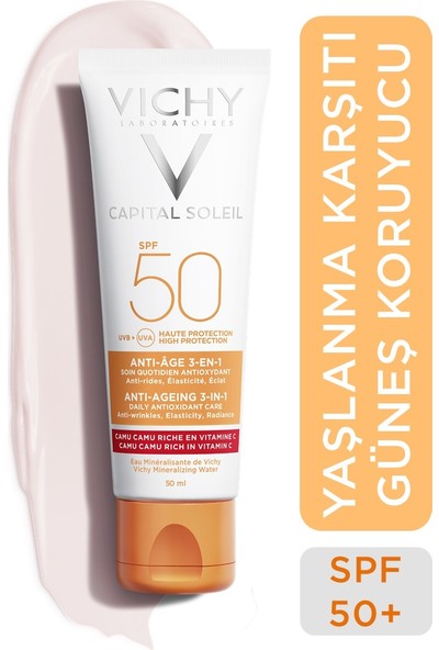 Vichy Ideal Soleil SPF 50 Anti Age Güneş Kremi 50 ml