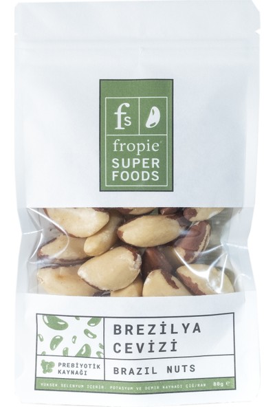 Fropie Çiğ Brezilya Cevizi 80 g (2 adet)