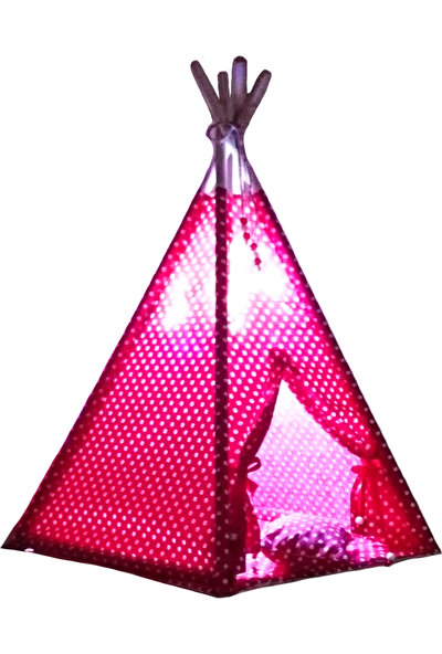 Altev Puantiye Minyatür LED Aydınlatmalı Ahşap Abajur Pilli Çocuk Çadırı Altev Puantiye Minyatür LED Aydınlatmalı Ahşap Abajur Pilli Çocuk Çadırı