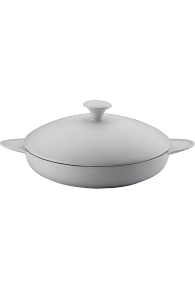 Kütahya Porselen Porflame Porselen 25 cm Kapaklı Tava
