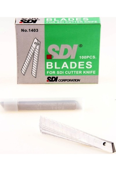 Sdi Sdı Maket Bıçağı Yedeği Dar 100 Adet (1403) Sdi Sdı Maket Bıçağı Yedeği Dar 100 Adet (1403)