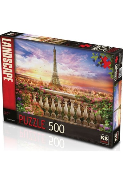 Ks Games Sunset In Eiffel 500 Parça Puzzle 20017