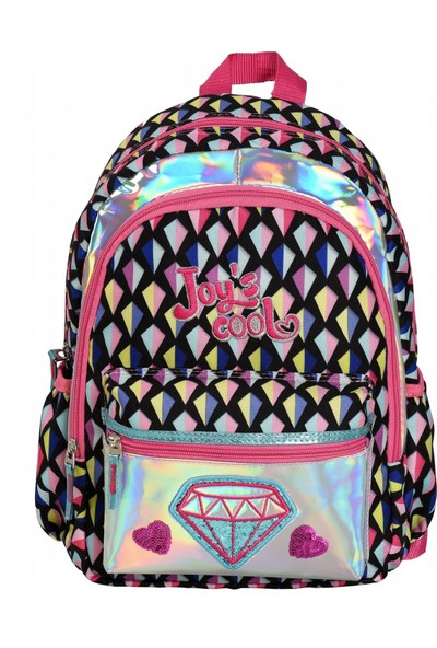 Joy's Cool Elmas Işlemeli Lüks Anaokul Çantası - Kız Çocuk