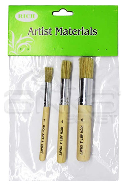 Rich Stencıl Kıl Fırça Seti Rich Stencıl Kıl Fırça Seti