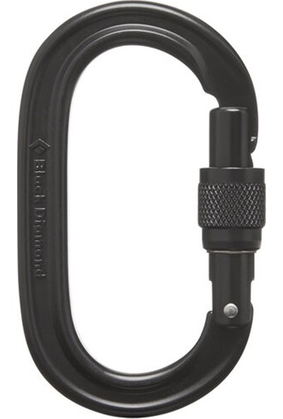 Black Diamond Oval Keylock Screwgate Outdoor Karabina Black Diamond Oval Keylock Screwgate Outdoor Karabina