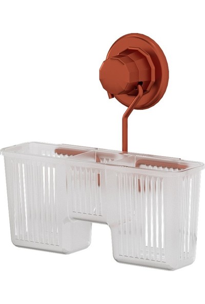 Tekno-tel Vakumlu Plastik Çok Amaçlı Banyo Fırçalık Rafı Bakır DM058 Tekno-tel Vakumlu Plastik Çok Amaçlı Banyo Fırçalık Rafı Bakır DM058