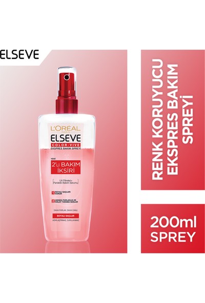 L'Oréal Paris Elseve Colorvive Ekspres Bakım Spreyi 200 ml L'Oréal Paris Elseve Colorvive Ekspres Bakım Spreyi 200 ml