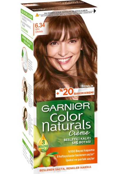 Garnier Color Naturals 6/34 - Altın Çikolata Saç Boyası