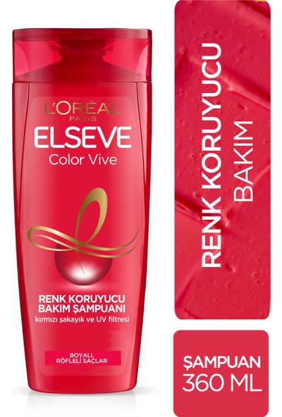 L'Oréal Paris Elseve Colorvive Renk Koruyucu Bakım Şampuanı 360 ml L'Oréal Paris Elseve Colorvive Renk Koruyucu Bakım Şampuanı 360 ml