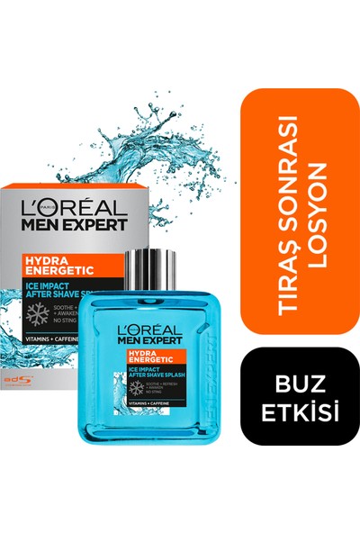 L'Oréal Paris Men Expert Hydra Energetic Tıraş Sonrası Losyon 100 Ml L'Oréal Paris Men Expert Hydra Energetic Tıraş Sonrası Losyon 100 Ml