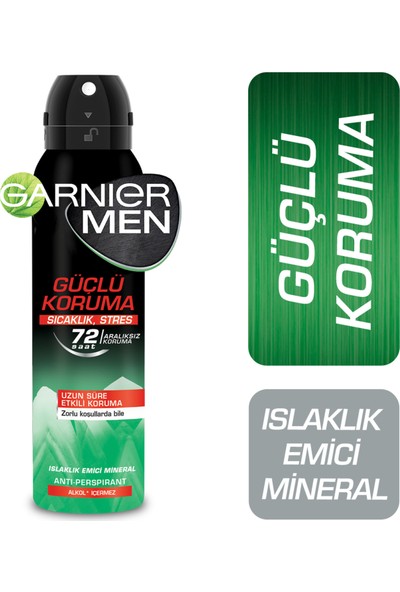 Garnier Men Güçlü Koruma Aerosol 150 ml Sprey