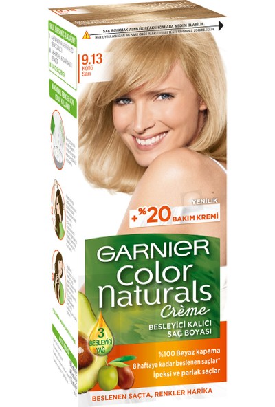 Garnier Color Naturals 9/13 - Açık Küllü Sarı Saç Boyası