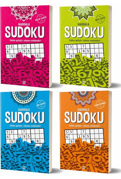 Mandala Sudoku – 4 Kitap Set Mandala Sudoku – 4 Kitap Set