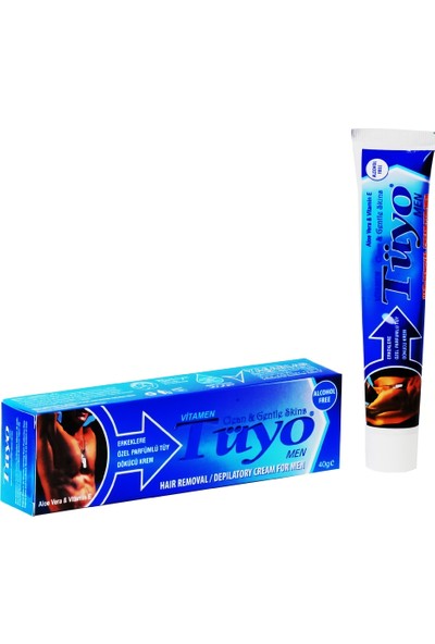 Tüyo Parfümlü Erkeklere Özgü Tüy Dökücü Krem 40 gr