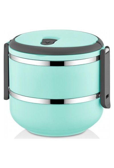 Colorland Çelik Beslenme Kabı İkili Turkuaz