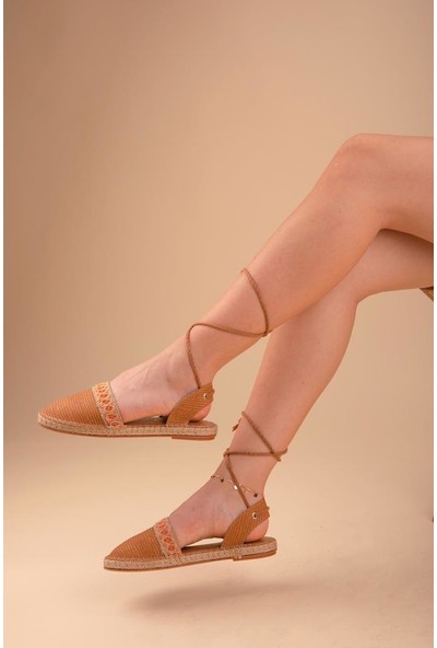 Wicky Hasır Örgülü Bilekten Bağlamalı Kadın Espadril