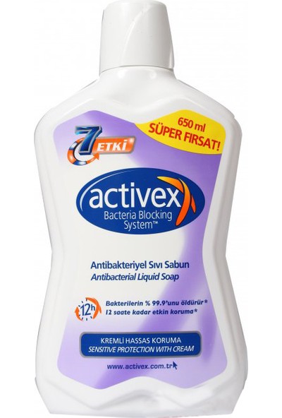 Activex Sıvı Sabun Hassas 650 ml - 9'lu