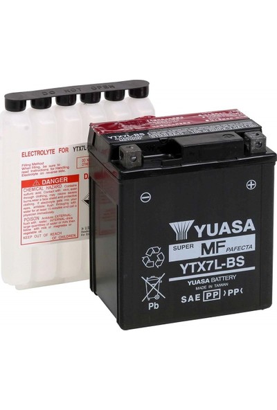 Yuasa YTX7L-BS Motosiklet Aküsü - + Asit Yuasa YTX7L-BS Motosiklet Aküsü - + Asit