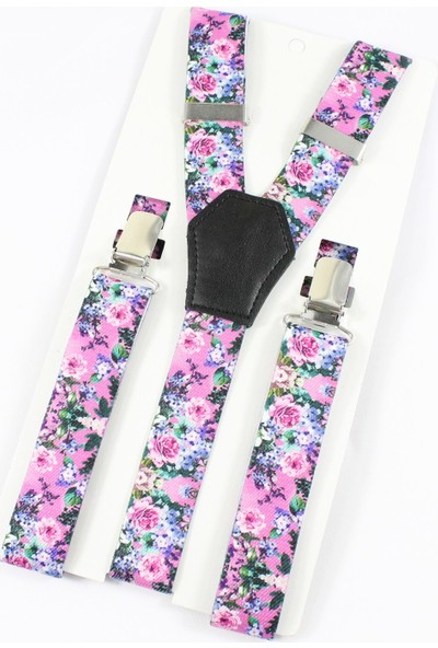 Dwoy Metal Klipsli Gül Baskılı İnce Pantolon Askısı Dwoy Metal Klipsli Gül Baskılı İnce Pantolon Askısı