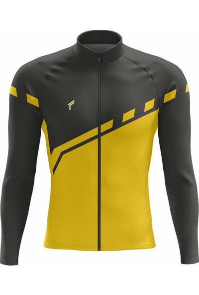 Freysport Lane Bisiklet Forması - Uzun Kollu Siyah Sarı Freysport Lane Bisiklet Forması - Uzun Kollu Siyah Sarı