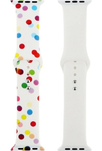 CoverZone Apple Watch 42-44 mm Grafiti Desenli Kayış Kordon Grafiti No-10