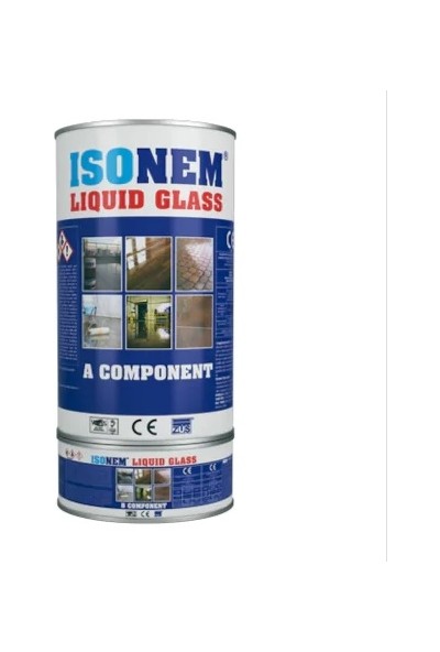 Isoem Liquid Glass Sıvı Cam - Şeffaf - Zemin Su Yalıtımı 2 kg