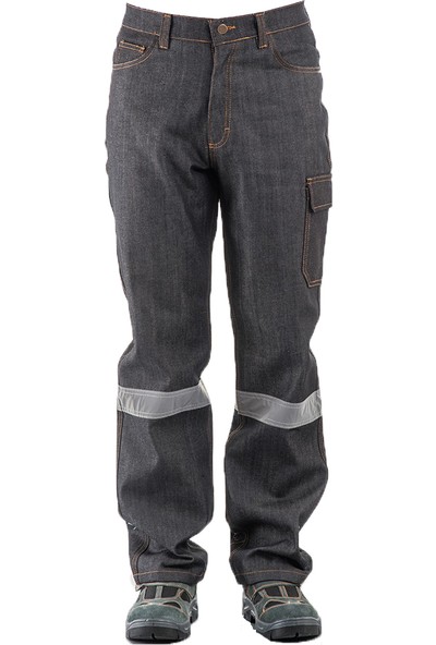 Çamdalı İş Elbiseleri Nostalji Kot Reflektörlü İşçi Pantolonu