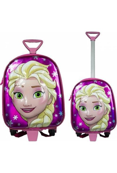 Adalinhome Çocuk Çekçekli Okul Çantası Elsa