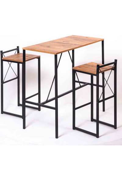 Weblonya Bar Masası Mutfak Yemek Masası 2 Kişilik 5070