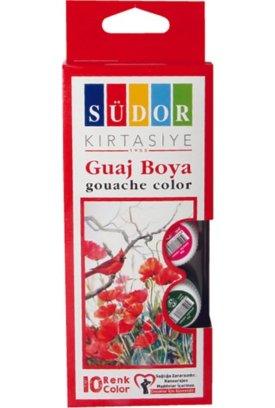 Südor 522 Guaj Boya Şişe 15 ml 10'lu