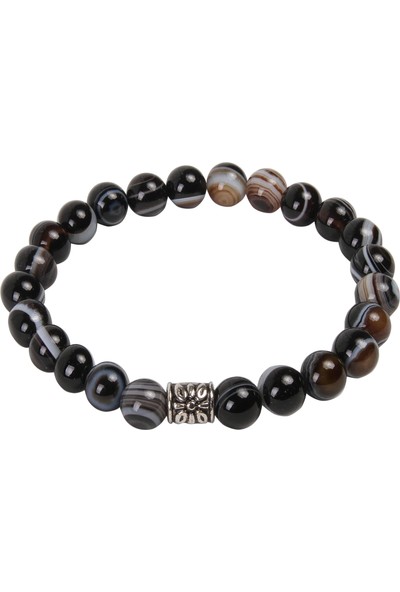 Saff Doğal Taş Göz Akik Doğal Taş Bileklik 201079