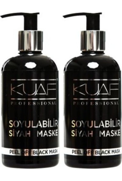 Kuaf Soyulabilir Siyah Cilt Maskesi Pompalı 250 ml x 2 Adet Kuaf Soyulabilir Siyah Cilt Maskesi Pompalı 250 ml x 2 Adet